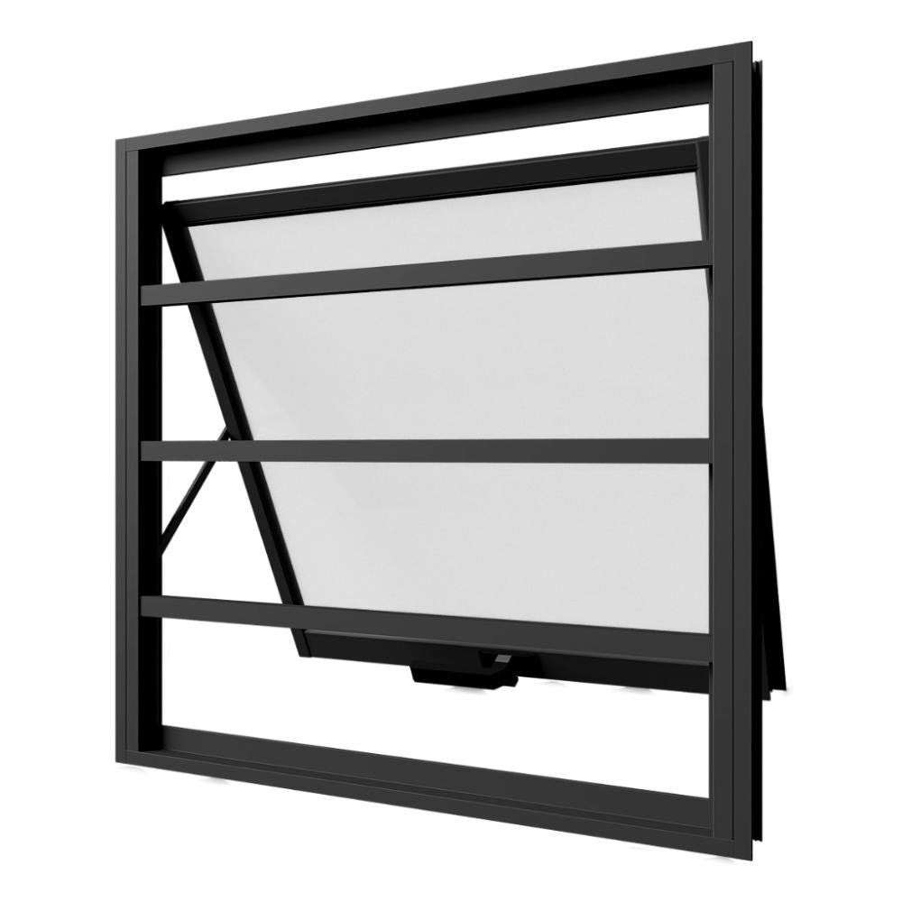 Janela Maxim Ar Alumínio Premium com Grade Horizontal Preto - 60x80 ...