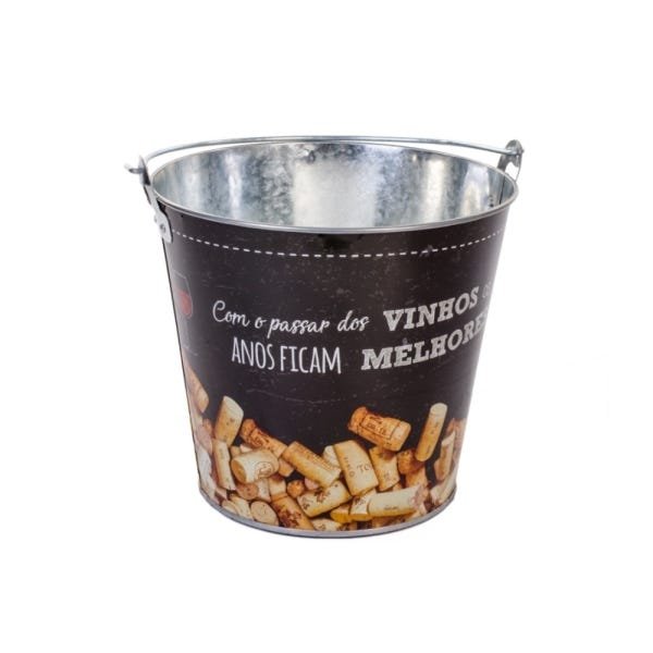 Balde de Gelo para Bebidas com Alça/Abridor Melhores Vinhos 7,6 Litros ...