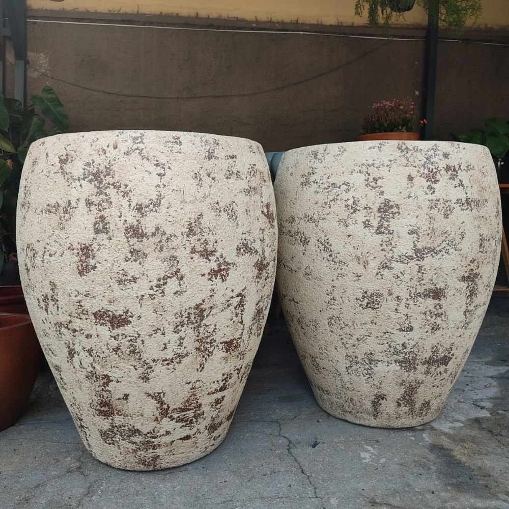 Vaso Itália N°4 54x87cm Corais Do Mar Claro Zincruz | MadeiraMadeira