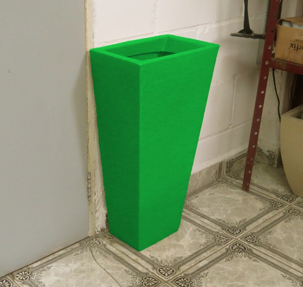 Vaso Planta 60x30 Trapézio Parede Polietileno - VERDE BANDEIRA 011 ...