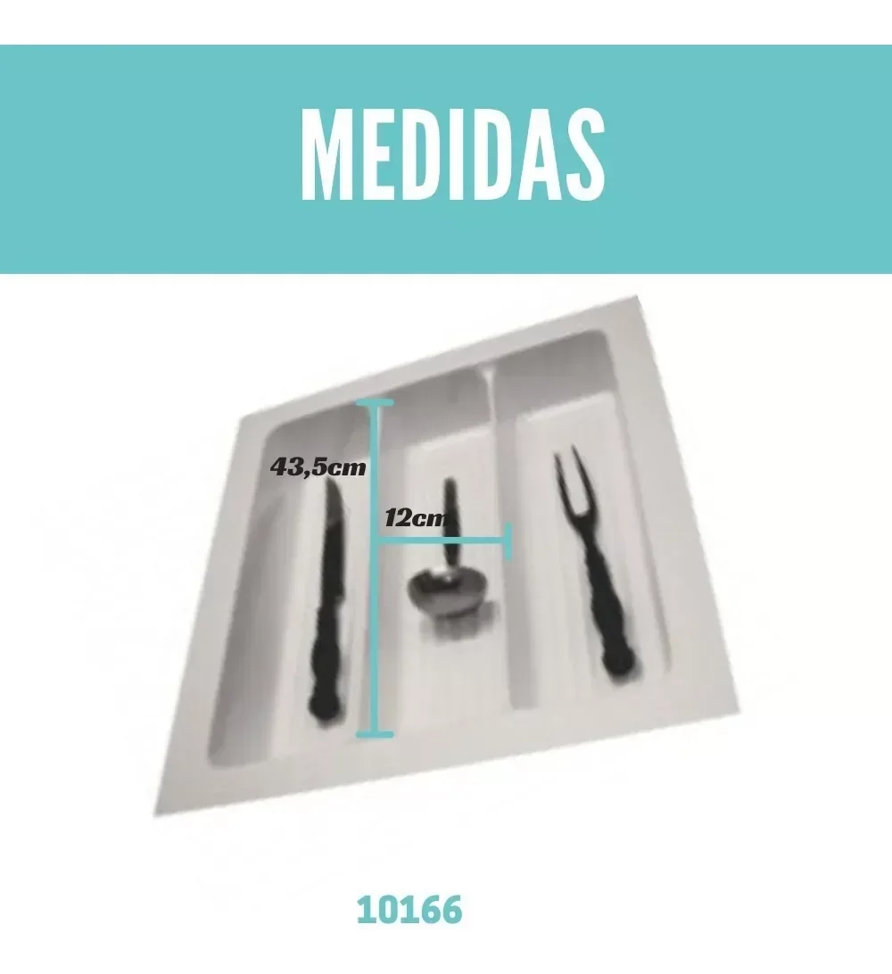 Divisória De Talheres Grandes Para Gavetas De Cozinha 10166 Medida 46 ...