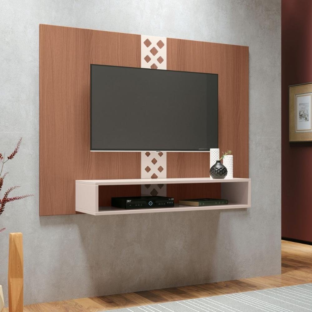 Painel Suspenso Form TV 47 Polegadas 1,20m Nature/Off White ...