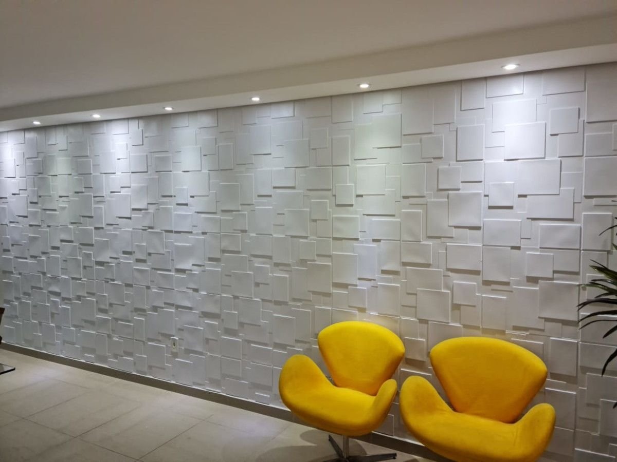 Kit 45 Placas Pvc 3d Revestimento de Parede e Teto Cadre | MadeiraMadeira