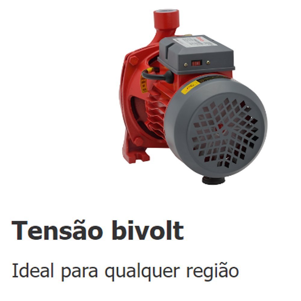 Bomba de Agua Centrifuga Eletrica Bb1000c 1,0cv Bivolt Branco ...