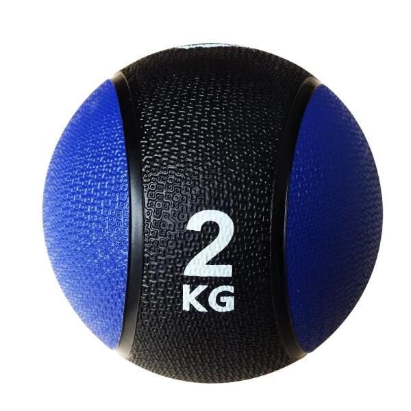 Bola Medicinal Medicine Ball 2kg Ahead Sports Preto | MadeiraMadeira