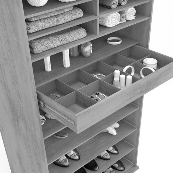 Sapateira com Gaveta Nialy Freijó | MadeiraMadeira