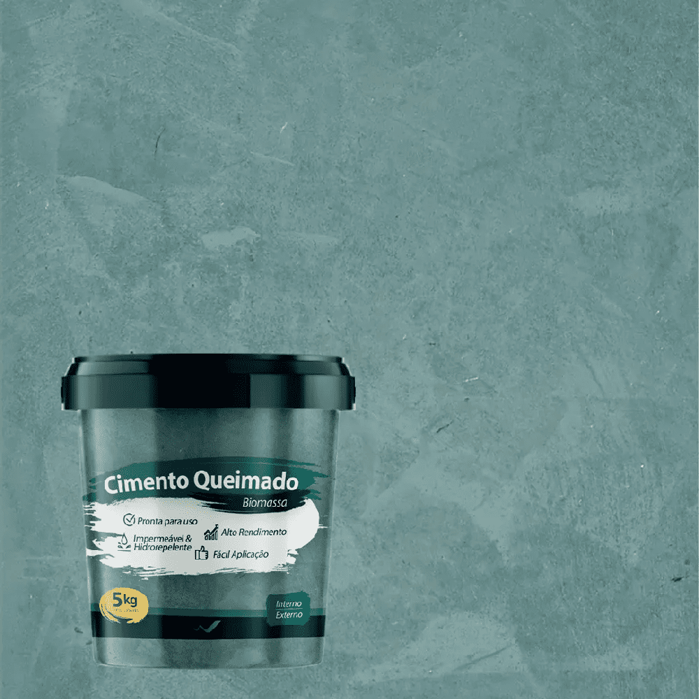 Cimento Queimado Verde Azulado (Turmalina) 5Kg | MadeiraMadeira