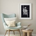 Quadro Decorativo Jesus Ele Vive - 60x48cm:madeira Branca | MadeiraMadeira