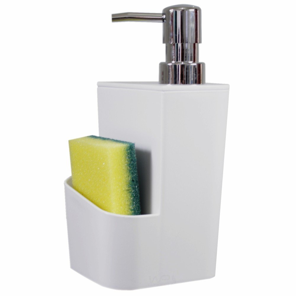 Dispenser Porta Detergente e Esponja de Mesa 650ml - Ou Vermelho ...