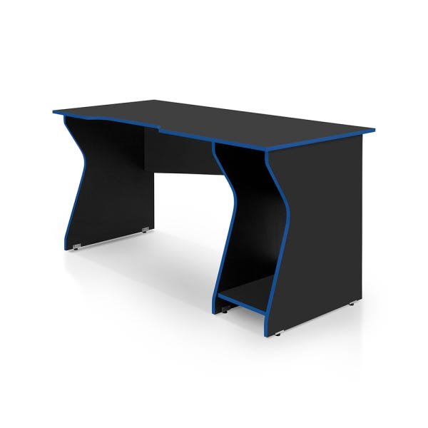 Mesa Gamer para Computador Force 1,60x61 Azul | MadeiraMadeira