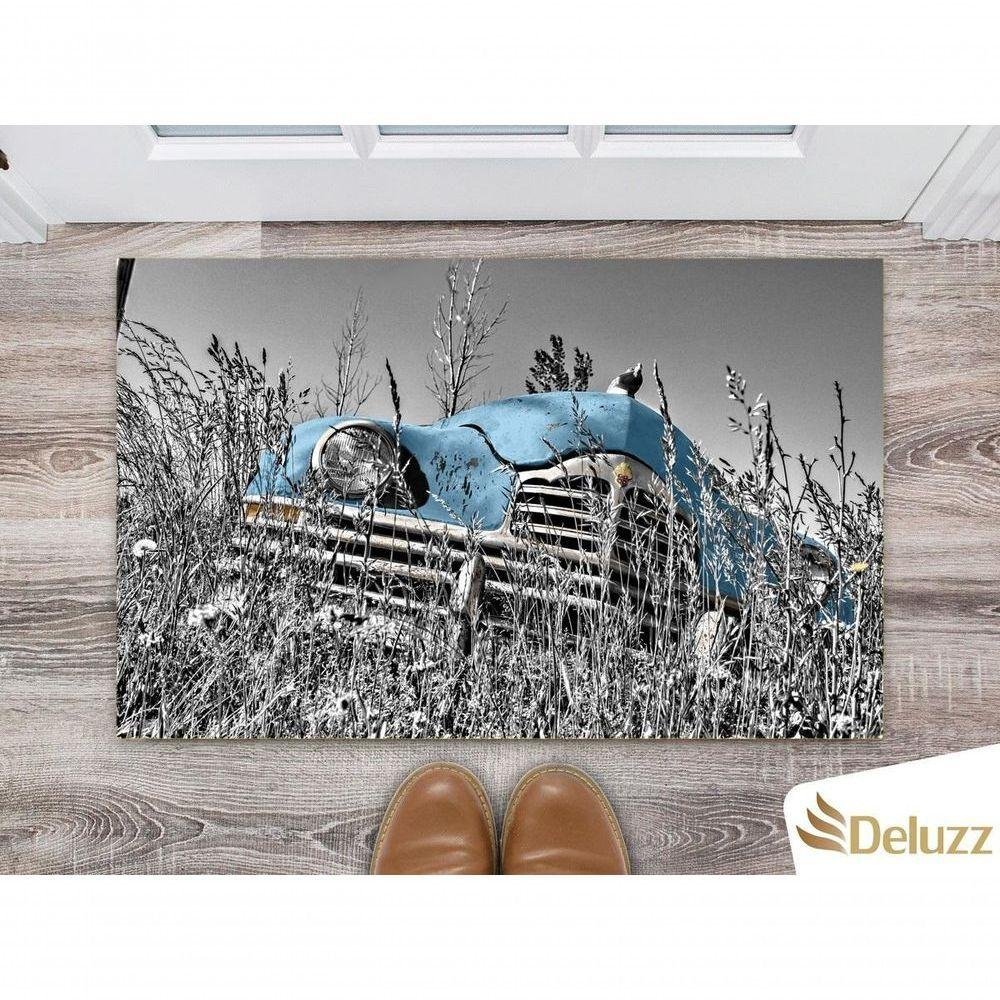 Tapete Capacho Carro Azul | MadeiraMadeira