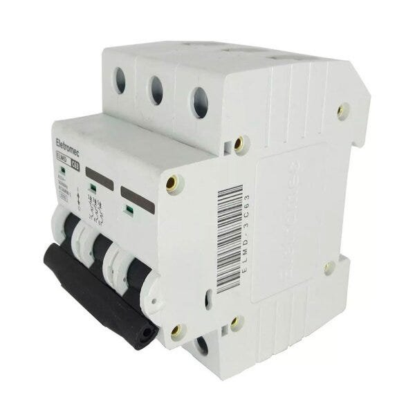 Kit 3 Disjuntor 63a Amperes Tripolar Curva C - Eletromec | MadeiraMadeira