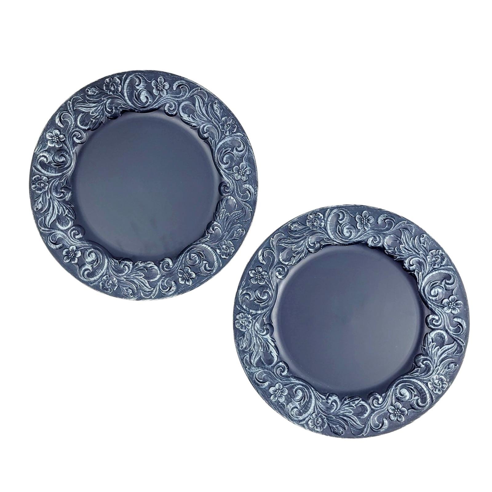Sousplat Azul Garden 33x2cm Polietileno Mesa Posta 2pc | MadeiraMadeira