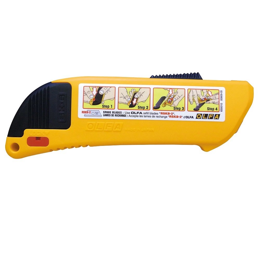 ESTILETE DE SEGURANCA PROTECAO AUTOM OLFA SK-6 | MadeiraMadeira