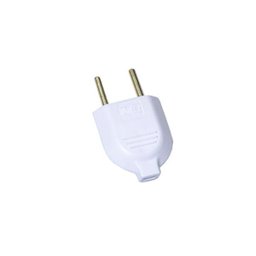 Plug Pino Macho 20A 2P 250V - Branco - Voltim | MadeiraMadeira