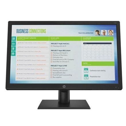 Monitor Hp LED 18.5 Polegadas Widescreen Vga Preto - V19B 2xm32Aa Ac4 ...
