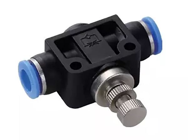 Valvula Pneumatica Easy Reguladora de Fluxo P/ Tubo 8mm | MadeiraMadeira