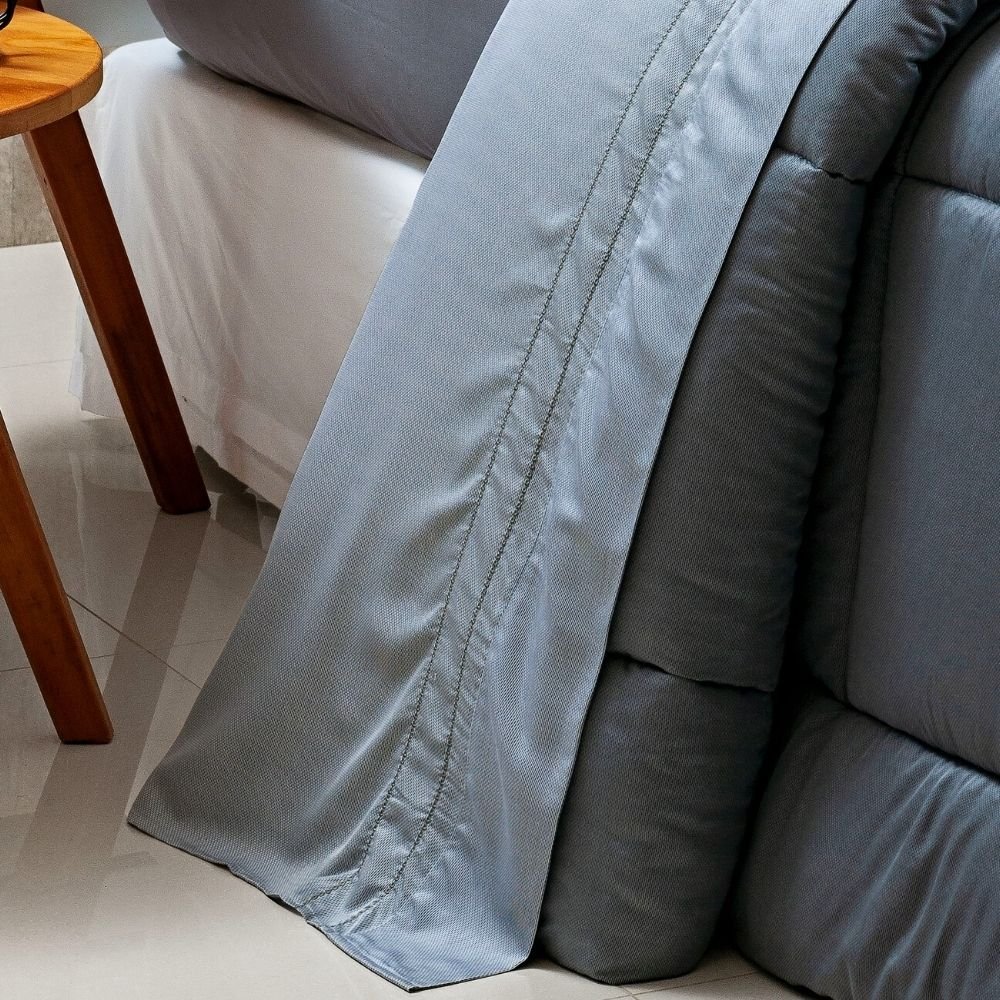 JOGO DE CAMA TRULLI PERCAL 400 FIOS FIBRA DE BAMBU - 4 PEÇAS - KING ...