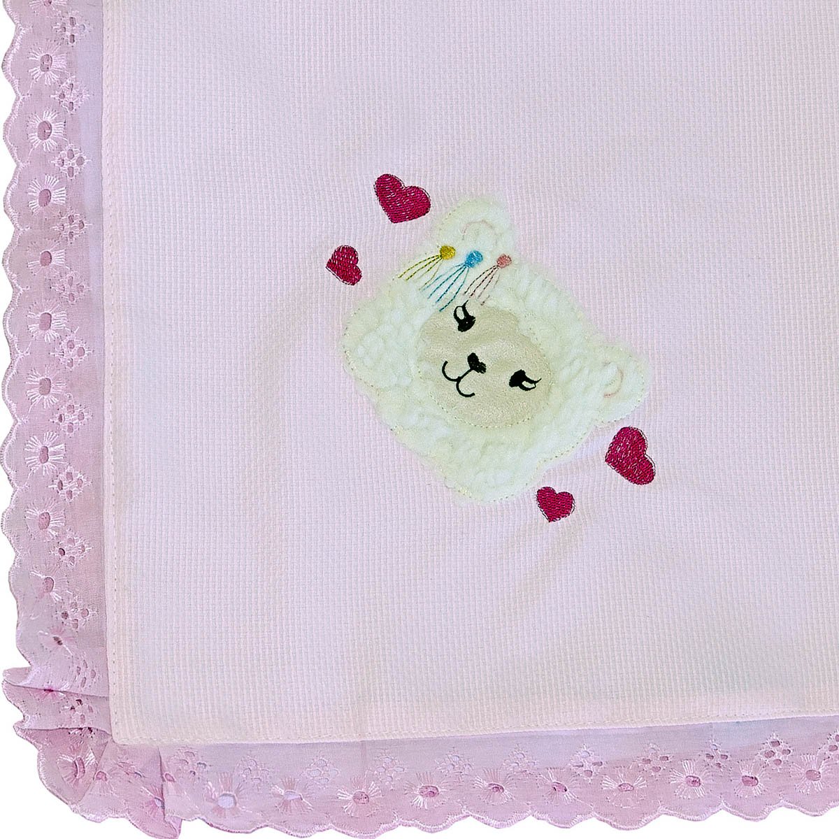 Manta Para Bebe Dupla Pique Lhama 100% Algodão- 1 Peça Balu Baby ROSA ...