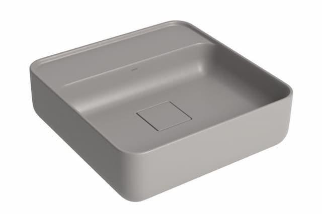 Cuba Quadrada de Apoio 40cm com Deck Soft Antracite Slim Deca ...