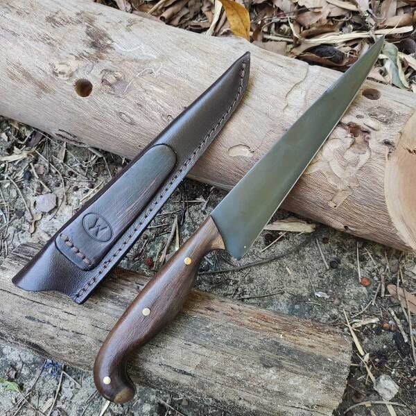 Faca Sorocabana 7' Artesanal Aço Carbono 1070 Monobloco Para Churrasco ...