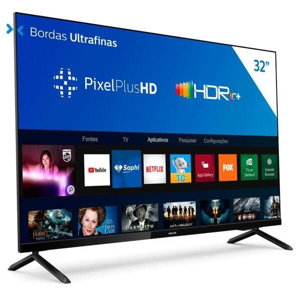 Smart TV Philips 32 Polegadas LED Hd 32Phg6825/78, Wi-Fi Integrado, USB ...