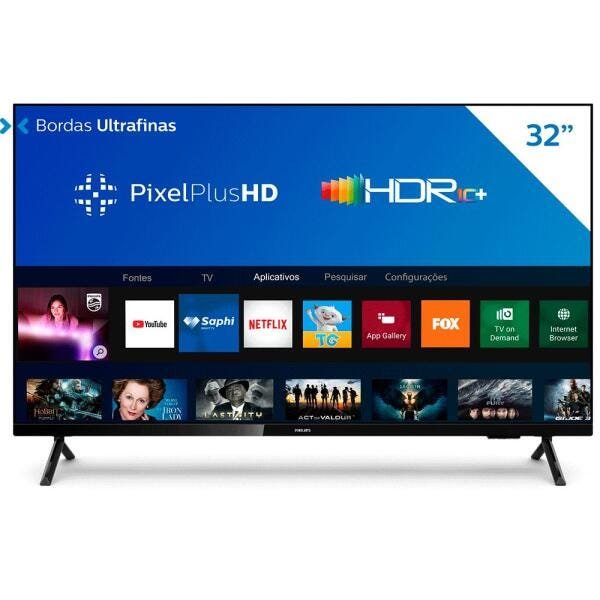 Smart TV Philips 32 Polegadas LED Hd 32Phg6825/78, Wi-Fi Integrado, USB ...