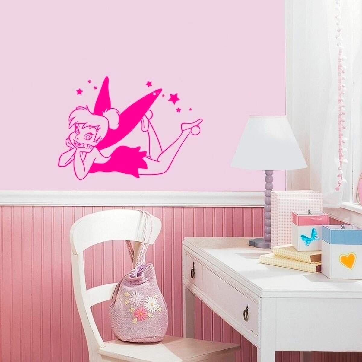 Adesivo de Parede Infantil Fadinha Mod.8-Extra Grande 70x100cm ...