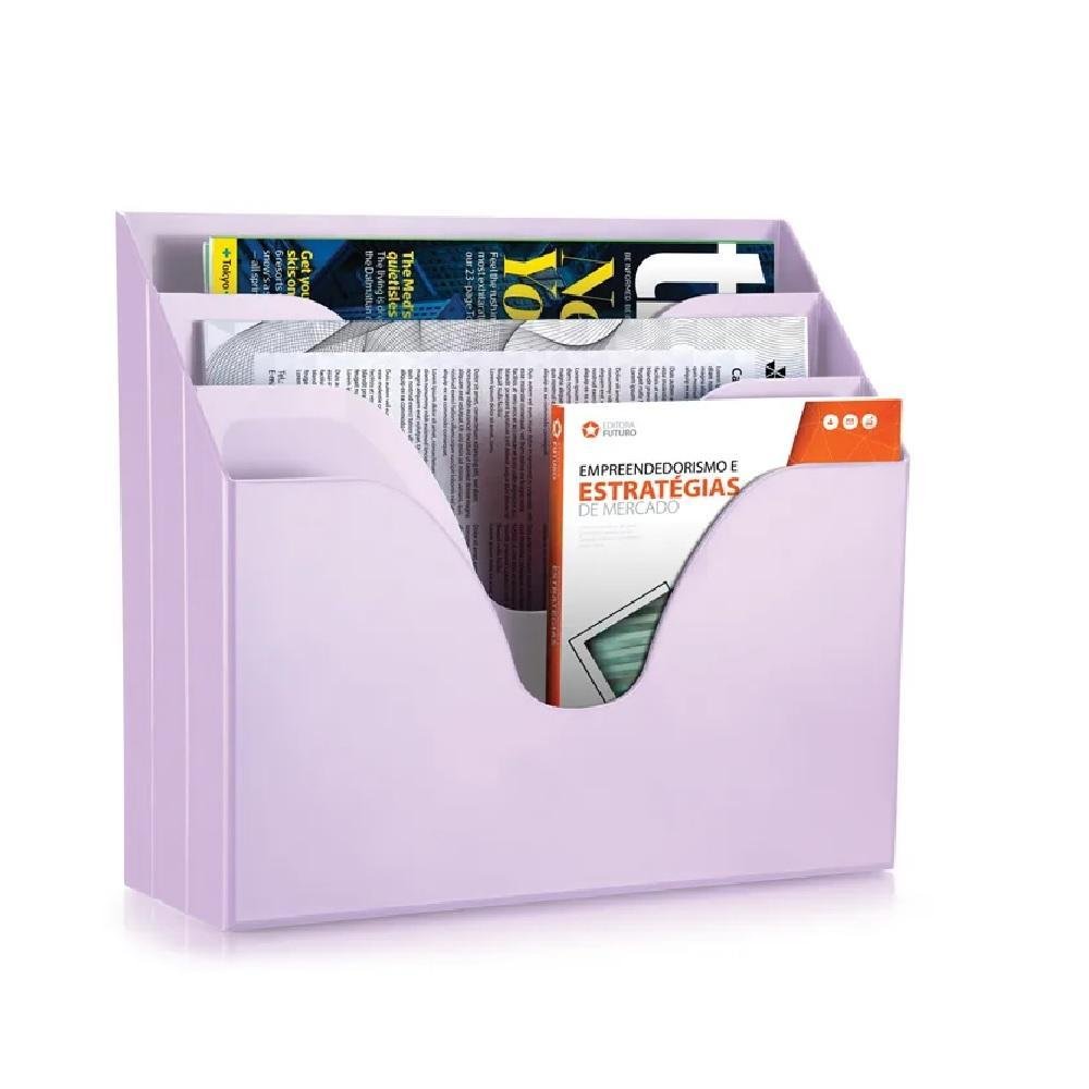 PORTA DOCUMENTO ORGANIZADOR TRIPLO PORTA DOCUMENTO PARA ESCRITORIO 3 ...