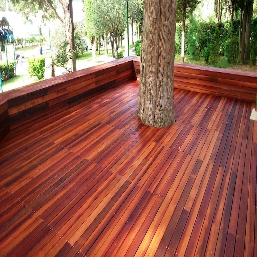 Deck De Madeira Ipê Rajado 14cm - 1m² | MadeiraMadeira