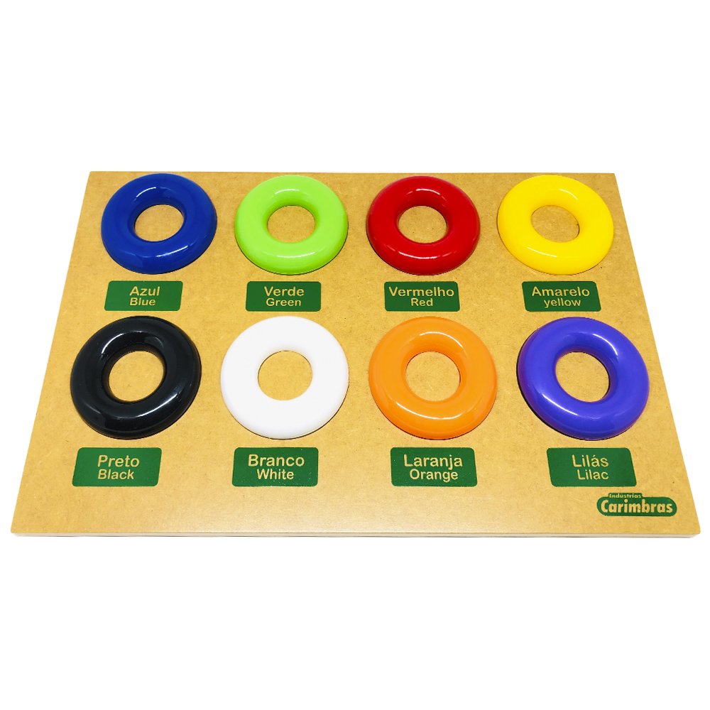 Brinquedo Educativo Infantil Em Inglês Prancha das Cores | MadeiraMadeira