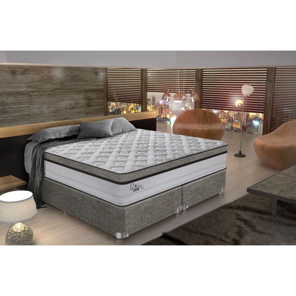 Cama Box Gazin Colchão Gazin Primeline Visco Pocket e Base Somie ...