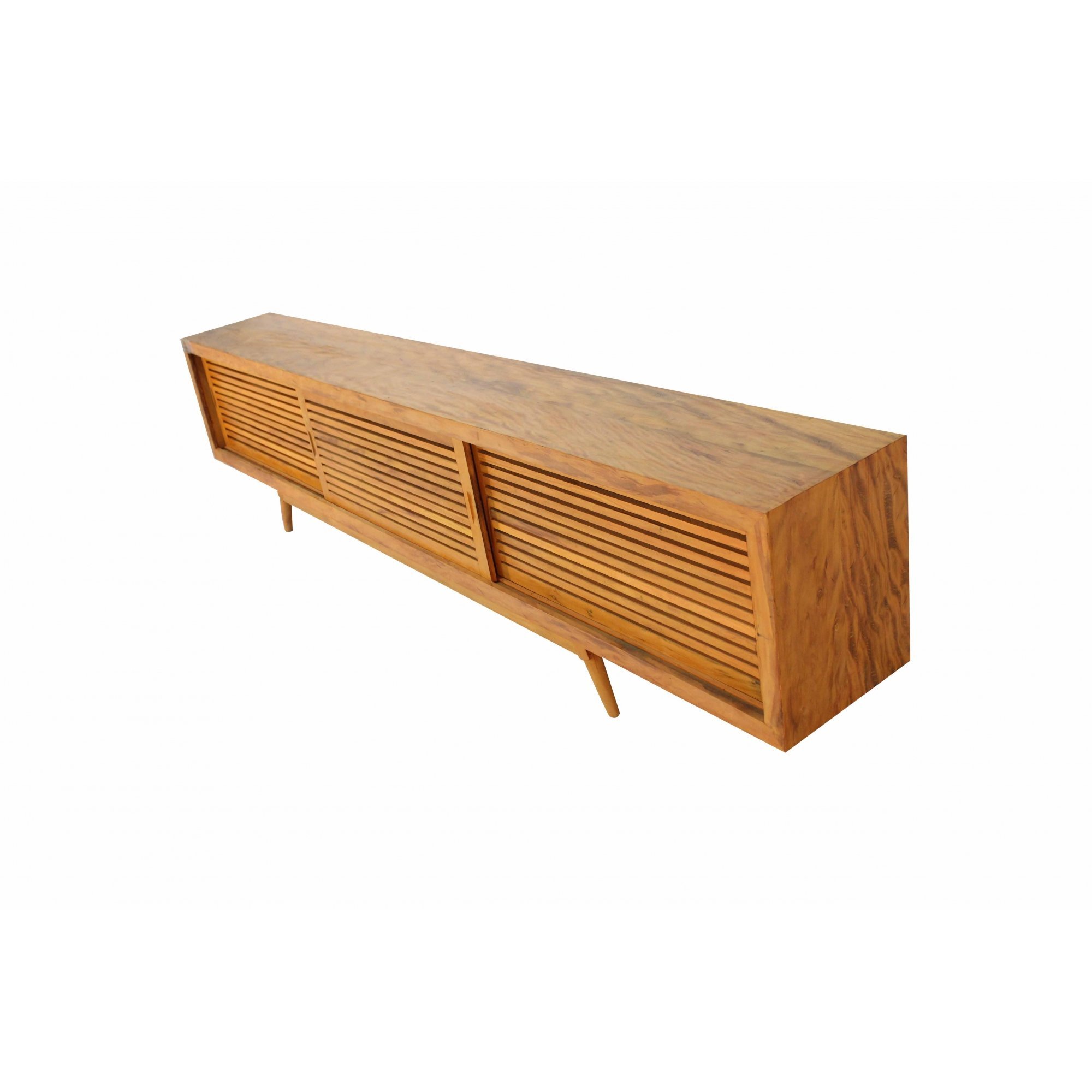 Rack Istambul Retrô com Pés Palito 3,0m - Peroba Rosa | MadeiraMadeira