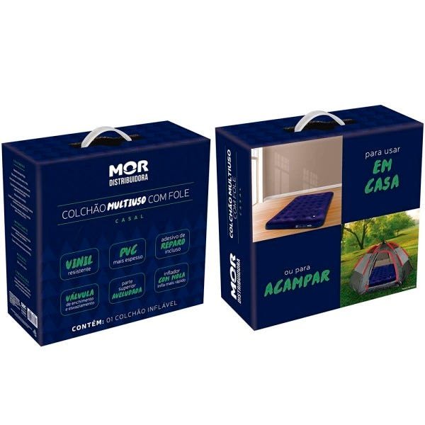 BARRACA CAMPING LUNA 4 PESSOAS + COLCHÃO INFLÁVEL CASAL MOR ...