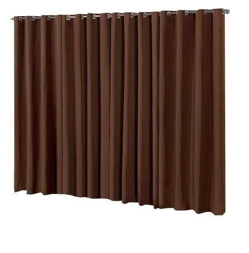 Cortina Blackout 5 x 2,80M Cor Marrom Escuro | MadeiraMadeira