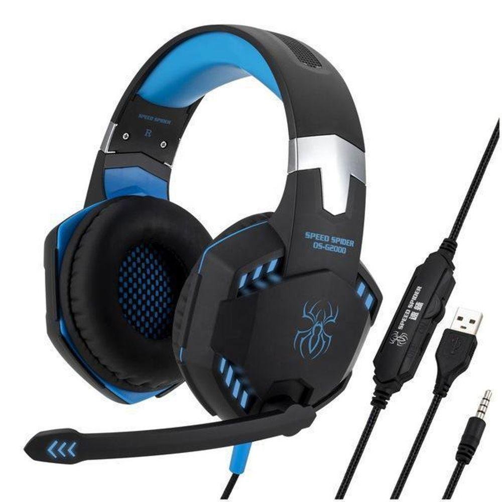 Headset Gamer G2000 Speed Spider Desing Inovador | MadeiraMadeira