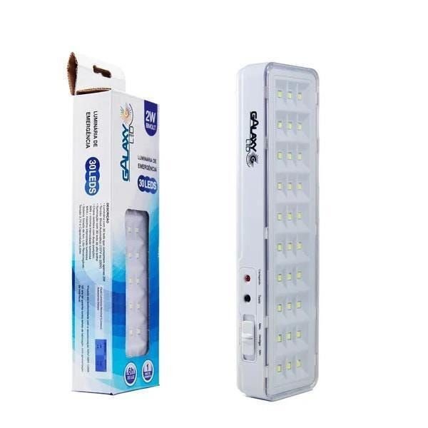 Luminária de Emergência 2w 30 Leds Galaxy Led | MadeiraMadeira