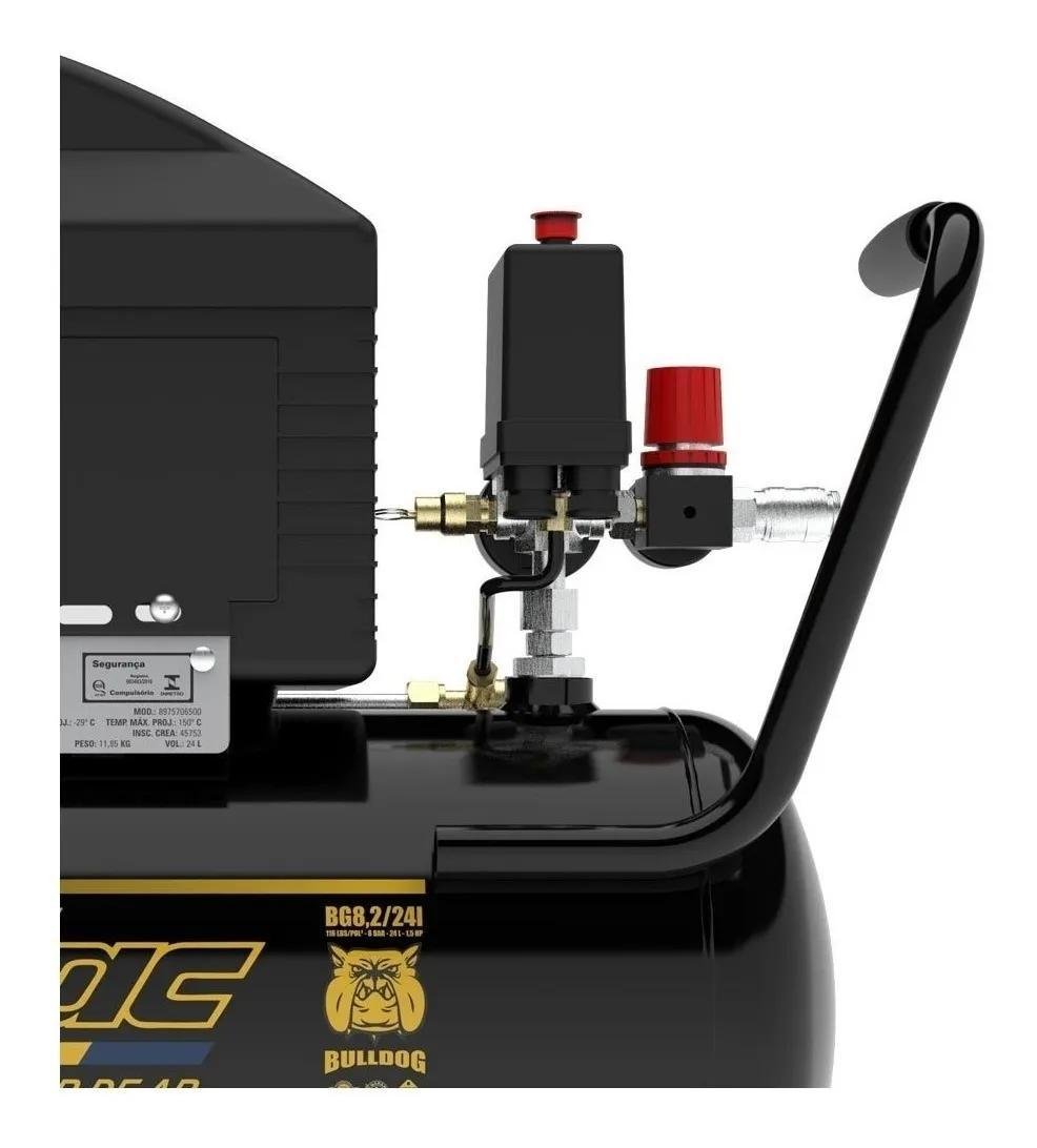 Compressor De Ar 8,2 Pés 24 Litros 1,5Cv Bulldog Fiac 220V | MadeiraMadeira