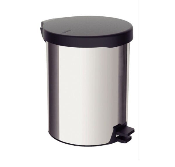 Lixeira com Pedal New Tramontina em Aço Inox com Acabamento Polido 12 L ...