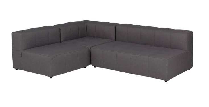 Sofá 4 Lugares Canto Cinza Weft Konkret Renorma CANTO WEFT KONKRET ...