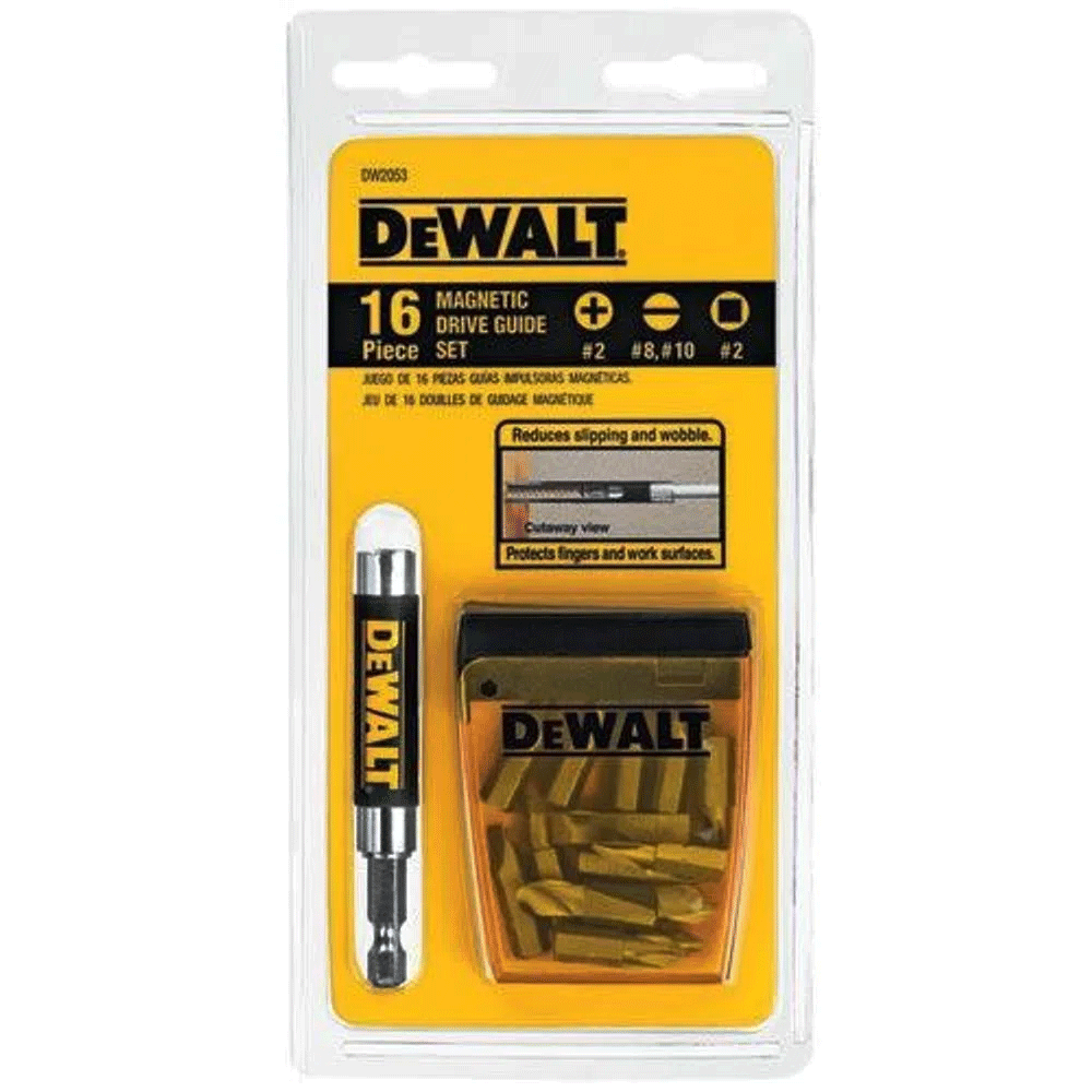 Jogo de Bits com Guia Magnética 16 Peças Dewalt DW2053 DW2053 ...
