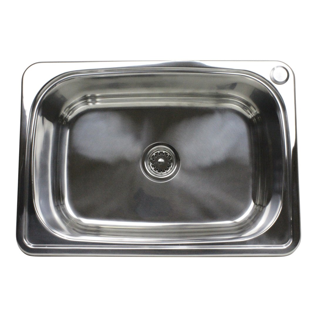 Cuba Simples Inox Pia Cozinha Gourmet alto brilho 53 x 38 | MadeiraMadeira