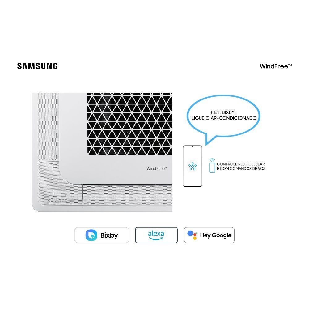 Ar Condicionado Cassete Inverter Samsung Windfree 54000 Btus Quente e ...
