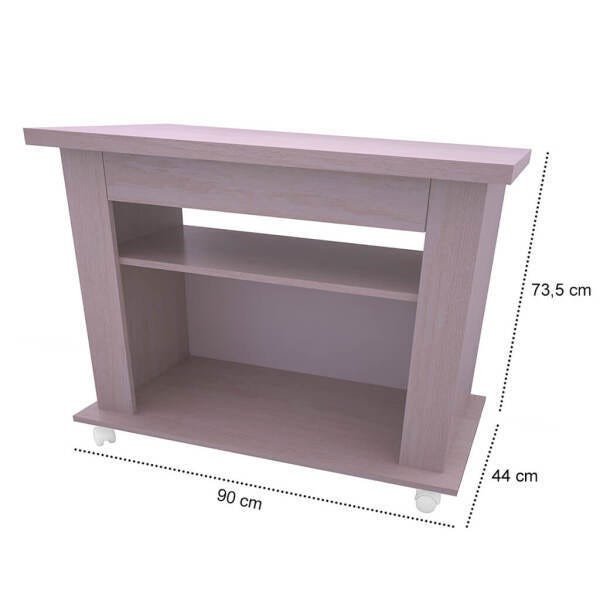 Rack para TV até 32 Polegadas 90cm Pátina Lilies Móveis | MadeiraMadeira