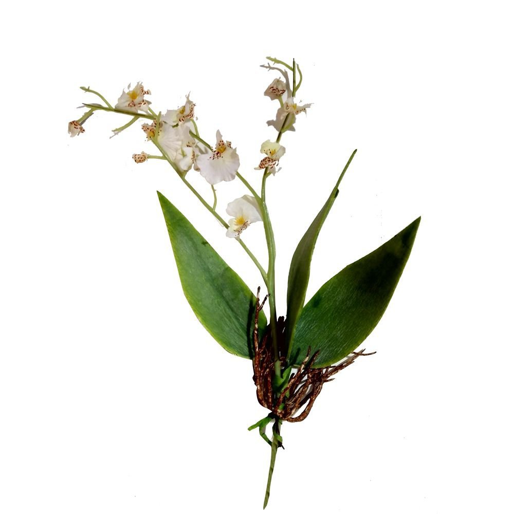 Planta Mini Cattleya Artificial Branca 34 cm - D'Rossi Florarte ...