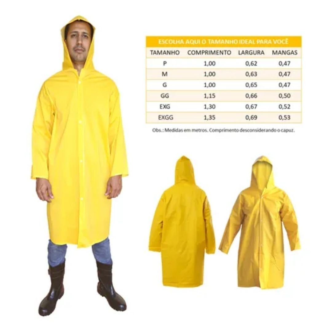 Capa PVC Forrada Amarelo Confort Brascamp CA: 28.449 - P | MadeiraMadeira