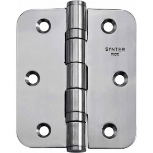 Jogo de Dobradiça Synter 3x2,5 pol Aço Inox (3 un.) | MadeiraMadeira