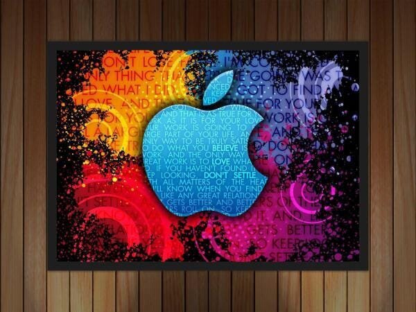 Quadro Decorativo Steve Jobs Informática Com Moldura G02 | MadeiraMadeira