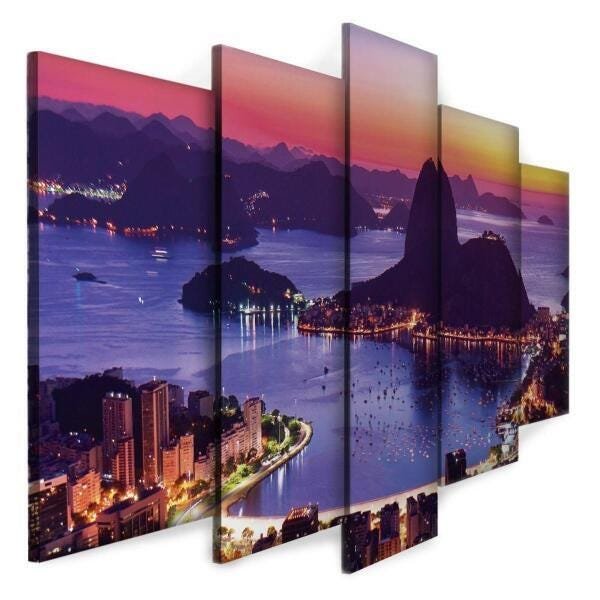 Quadro Decorativo Sala Quarto Escritório Rio de Janeiro | MadeiraMadeira