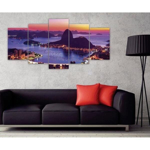 Quadro Decorativo Sala Quarto Escritório Rio de Janeiro | MadeiraMadeira